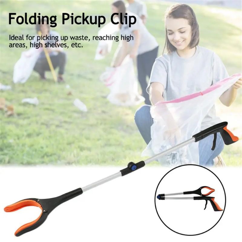Folding Trash Pick up Tool Garbage Pick up Grip Stick Equipment Reacher ...