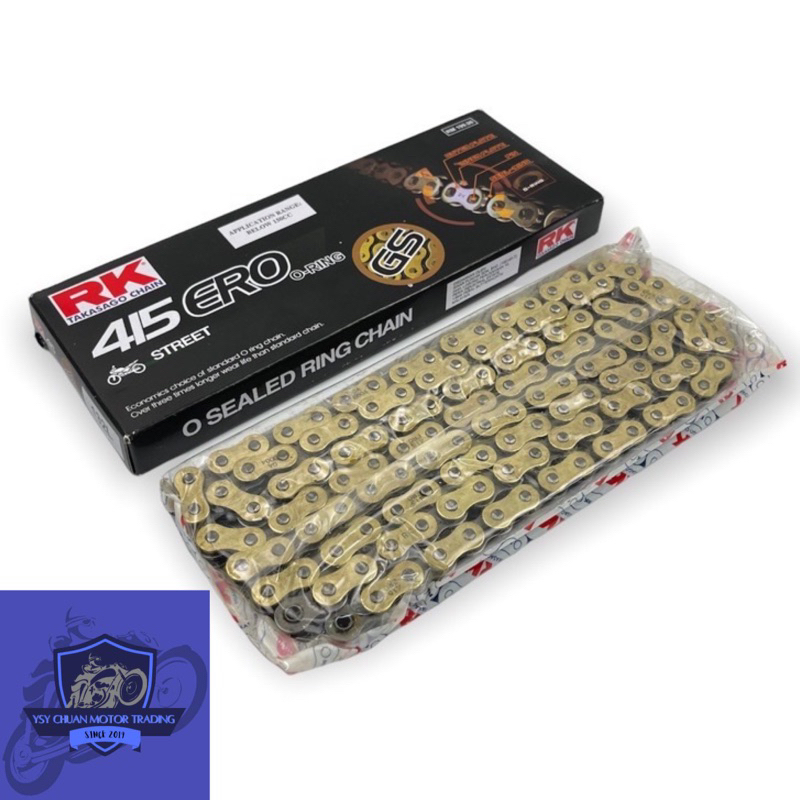 RK JAPAN CHAIN 415 O-RING GOLD (122L & 132L) | Shopee Malaysia