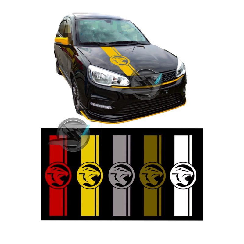 (Ready Stock) S1024# New Proton Logo Bonnet Sticker For Proton X50 ...