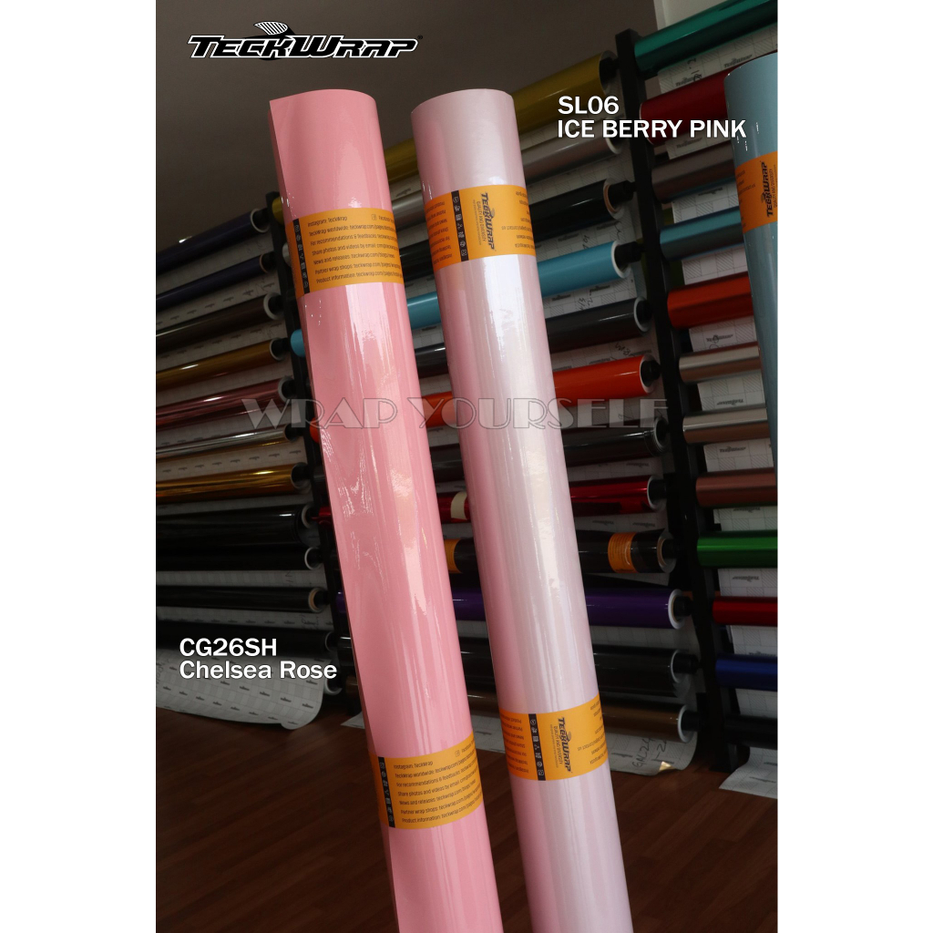 [ LOOSE ] Teckwrap USA ICE BERRY PINK SL06 Car Wrap Vinyl Film Phone ...