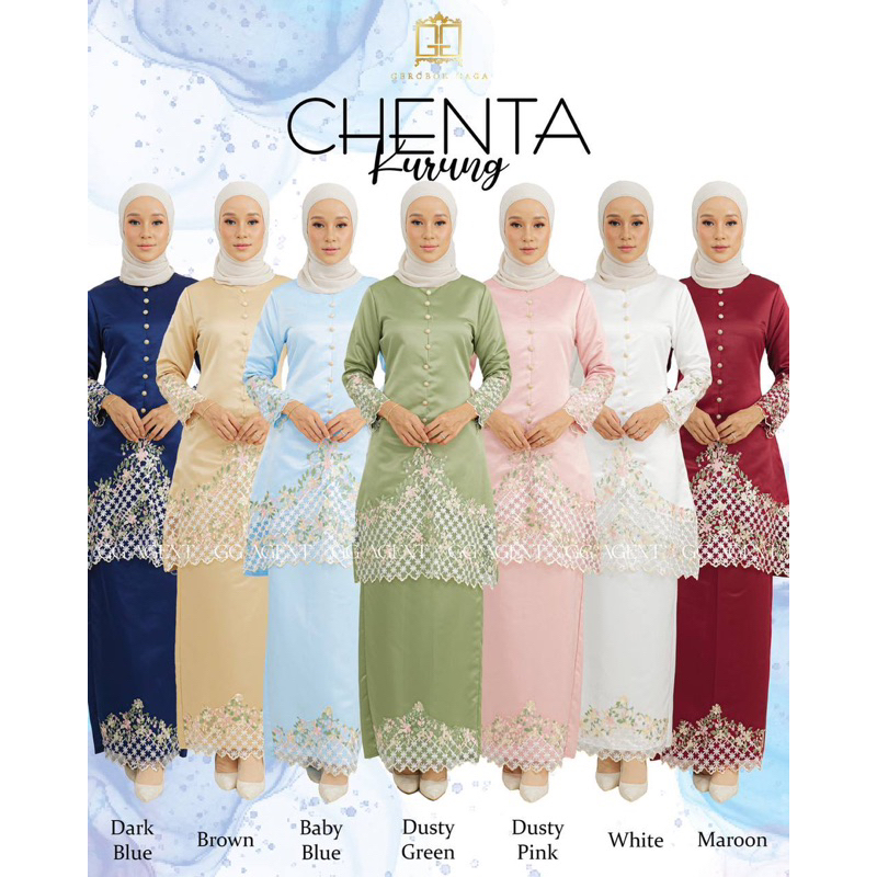 BAJU RAYA 2023 CHENTA KURUNG EXCLUSIVE SATIN chat dulu | Shopee Malaysia