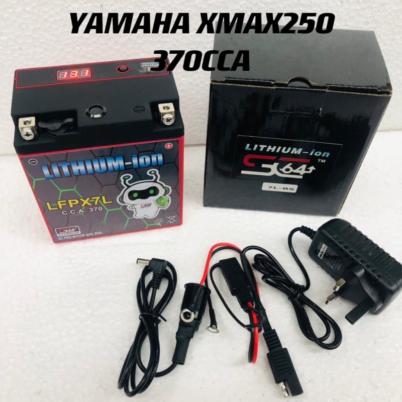 Yamaha XMAX250 Lithium Battery LFPX7L 12V+370CCA | Shopee Malaysia