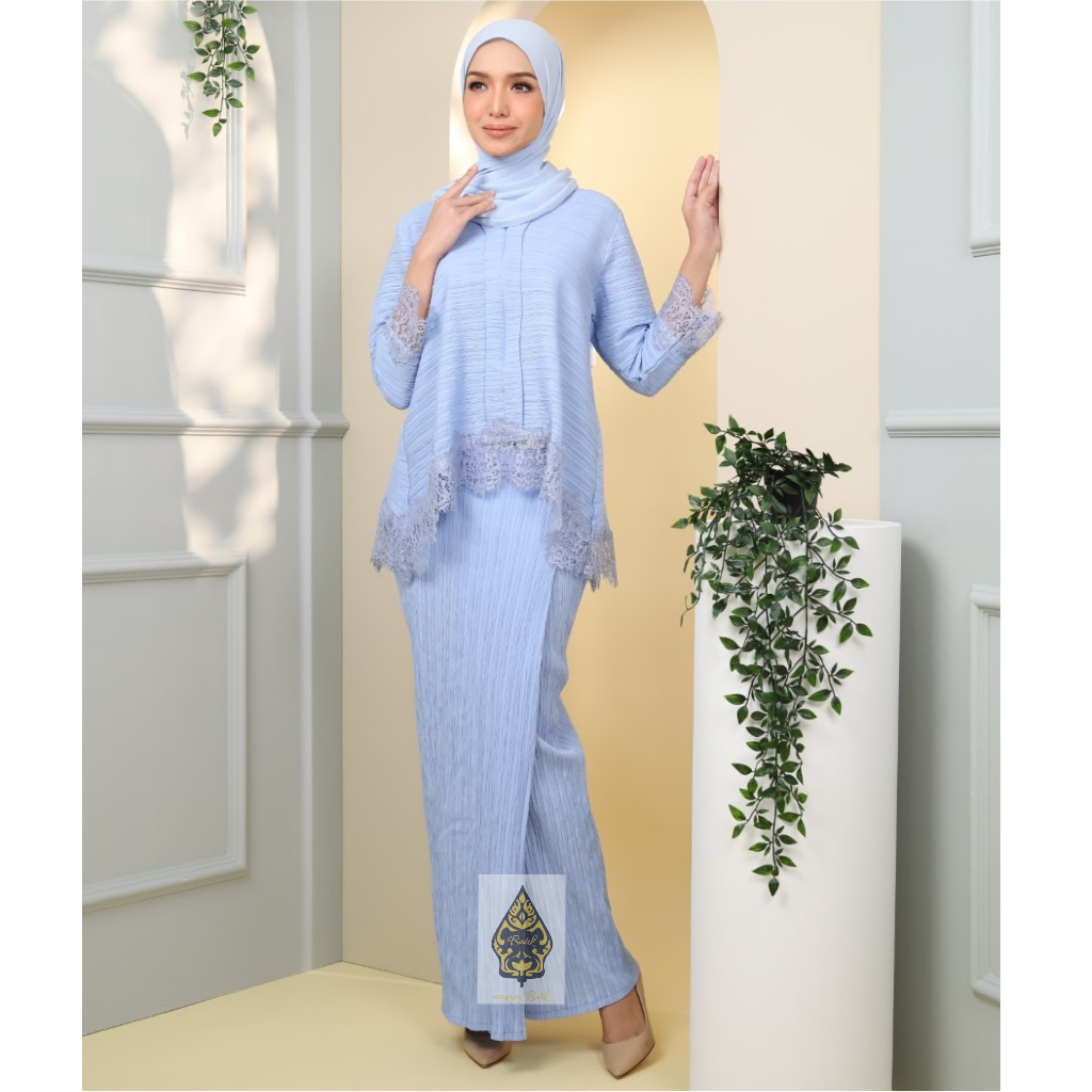 KEBAYA MAYA LIGHT BLUE (S/M - L/XL-PLUS SIZE) | Shopee Malaysia
