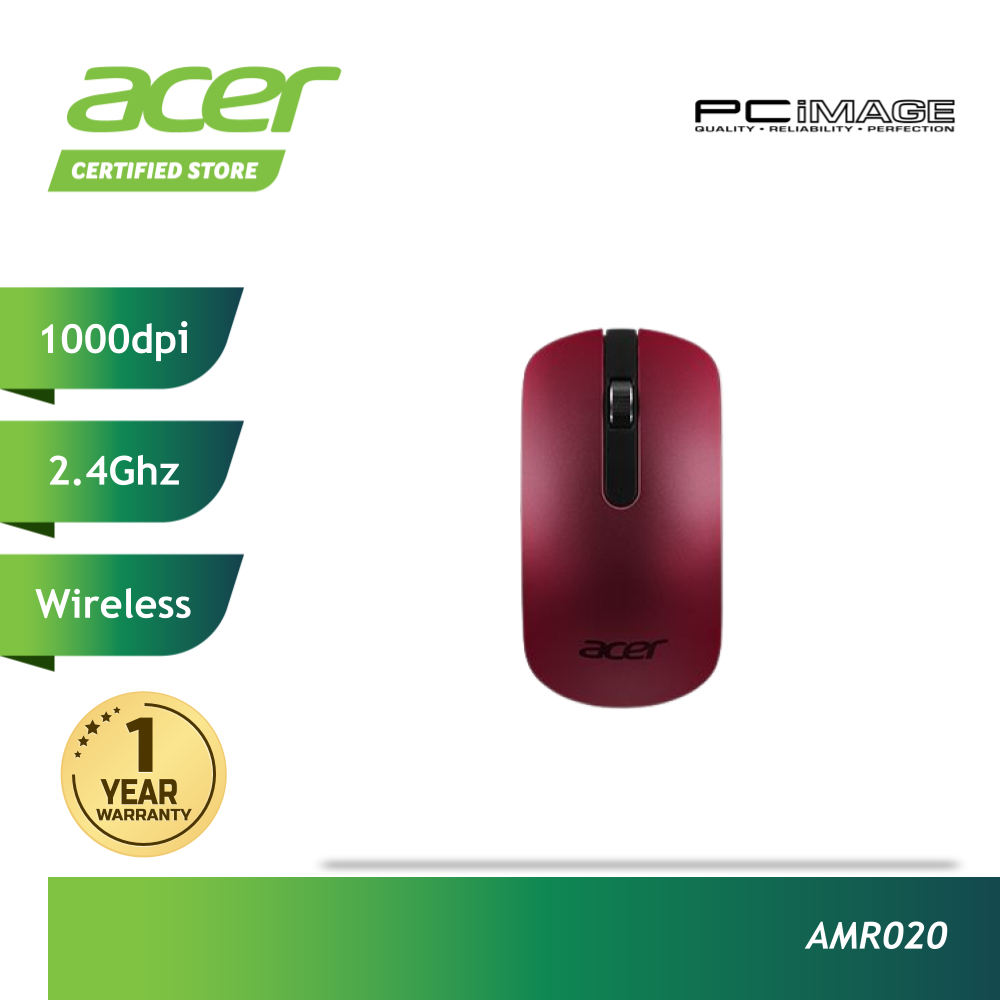 Acer Thin & Light Wireless Mouse AMR820 RED | Shopee Malaysia