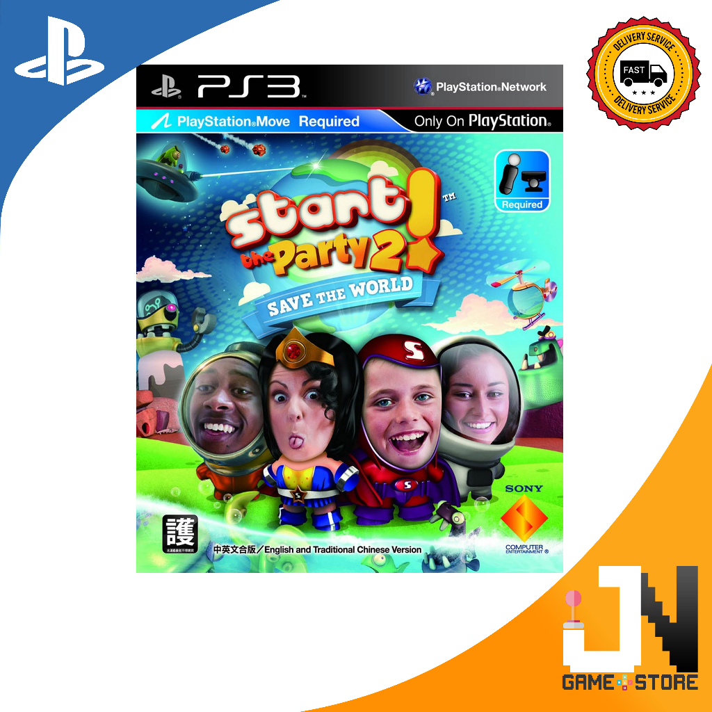 PS3 Start The Party 2 Save The World (R3)(English)(Chinese) | Shopee ...