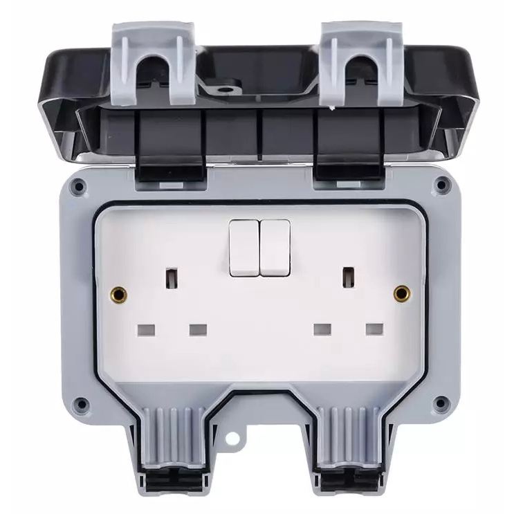 (SIRIM) Heavy Duty IP66 13A 1G/ 2G Waterproof Switch Socket Outdoor ...