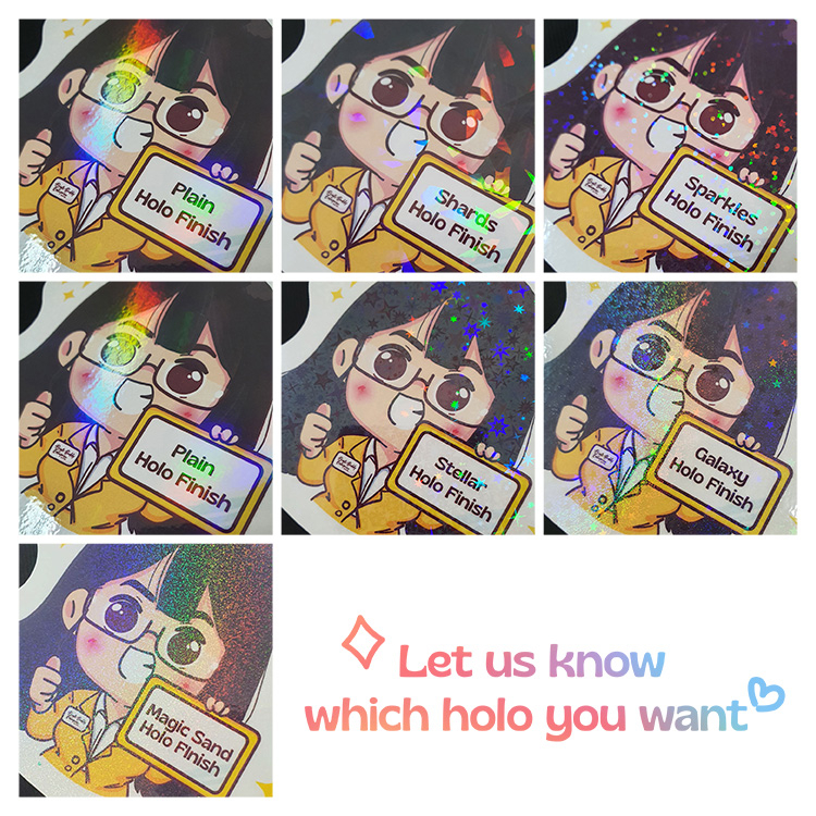 [Print-Own-Design] Mirrorkote Sticker with Die-Cut (Sticker / Label ...
