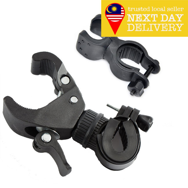 Bicycle Light Mount Mounting Base Road Bike Basikal Flashlight ...