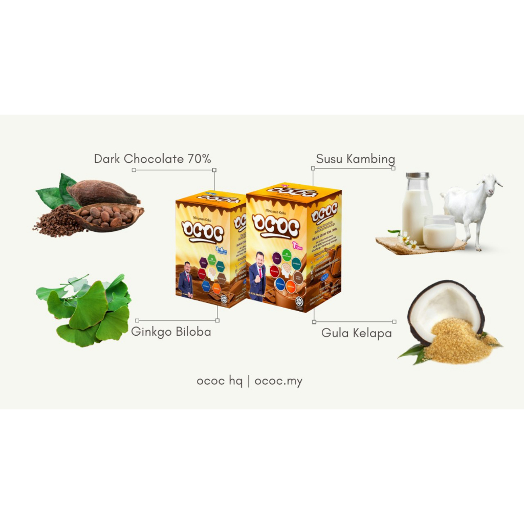 OCOC Minuman Dark Chocolate Coklat Hitam OCOC DR RIZAL | Shopee Malaysia