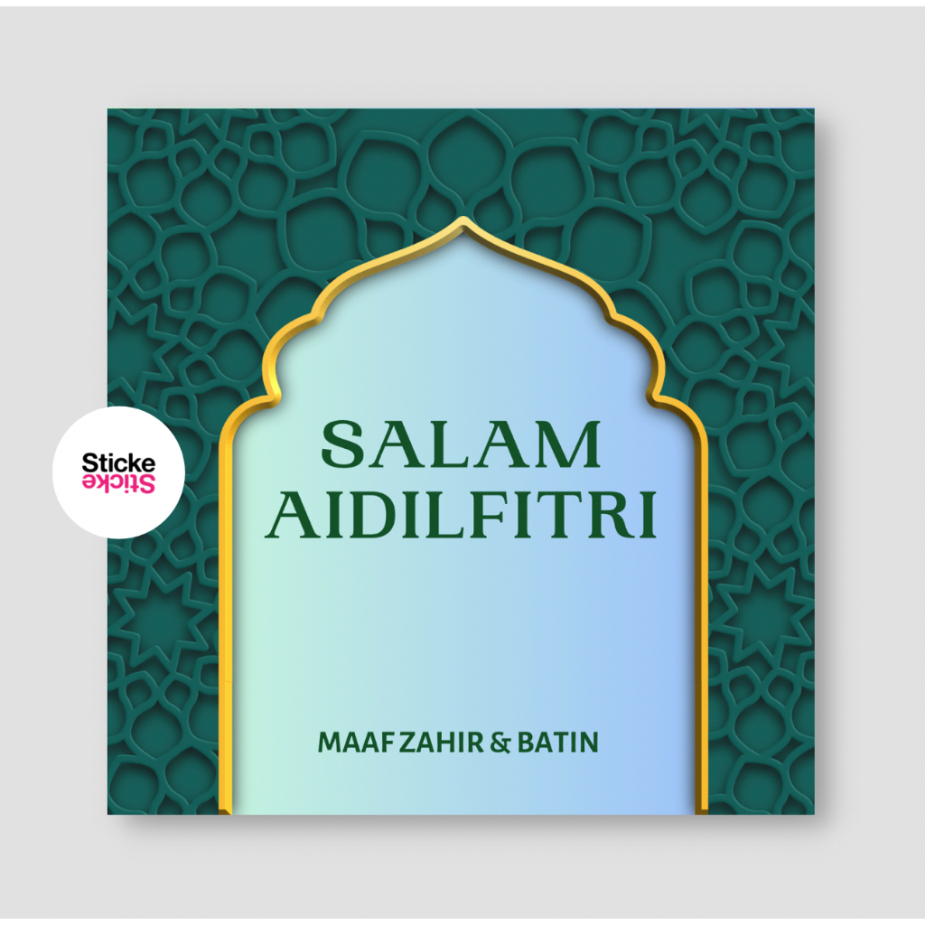 [ 30pcs 5cm ] sticker raya aidilfitri label ucapan raya | Shopee Malaysia