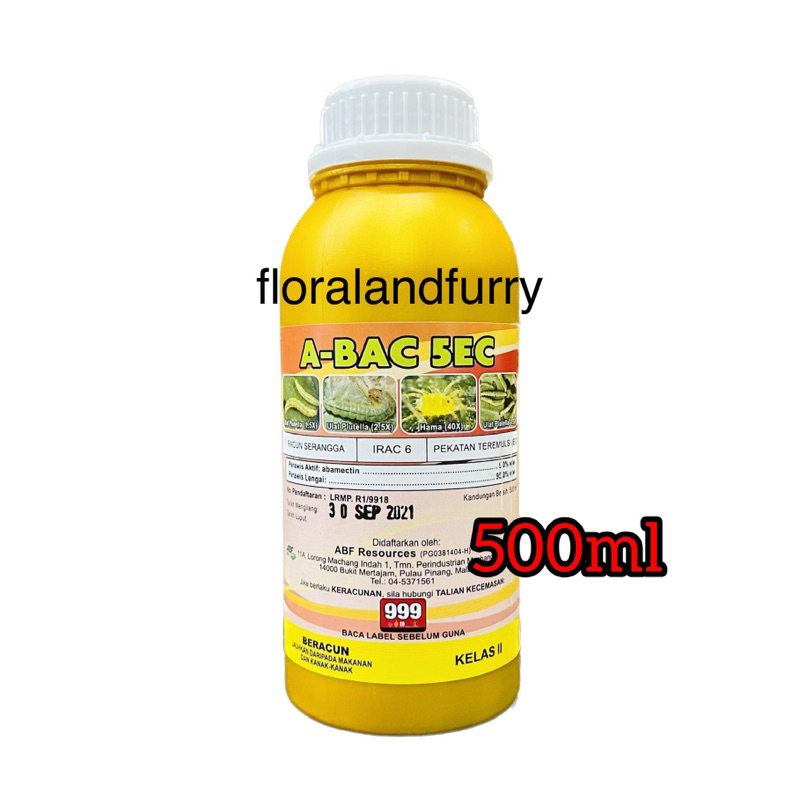 500ml LINOVI Spirodiclofen 22.4% Racun Serangga Racun Hama Merah Hamama Pokok Cili Terung Durian ...