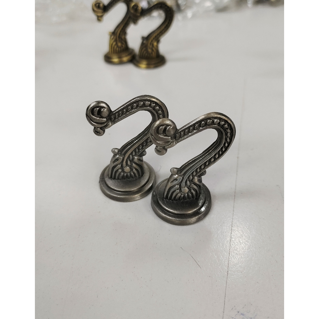 2pcs Curtain Side Hooks Tie Back Hook Holdbacks 🔥 Cangkuk Tepi Langsir ...