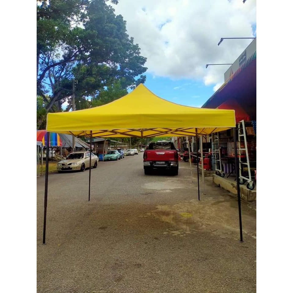 KHEMAH MAHITA SAIZ 10X10 GRED 600D CANOPY NIAGA / BESI BULAT DAN BESI ...