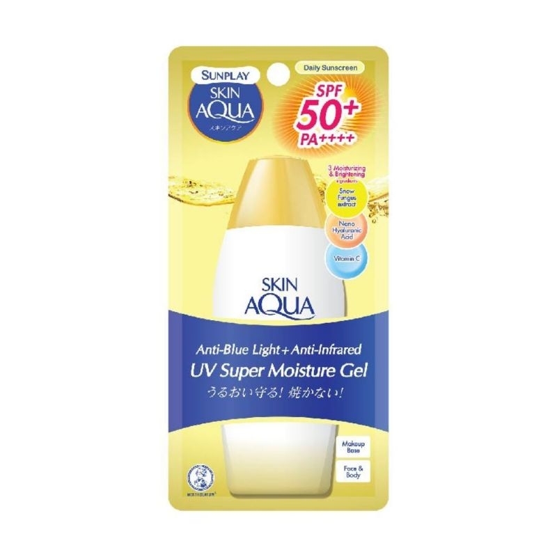 Sunplay Skin Aqua UV Brightening Moisture Gel/ Super Moisture Gel SPF50+ PA++++ (80g) | Shopee ...
