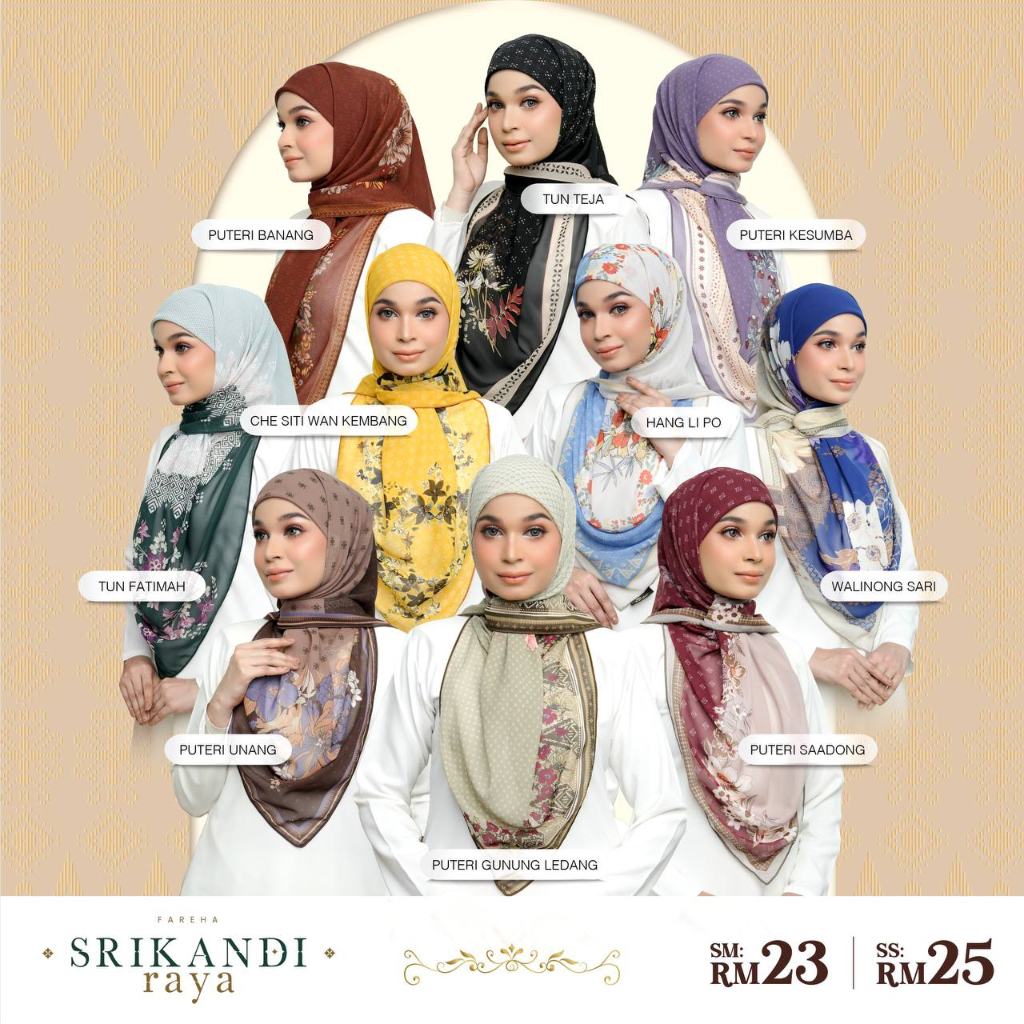 FAREHA SRIKANDI RAYA CHIFFON | Shopee Malaysia