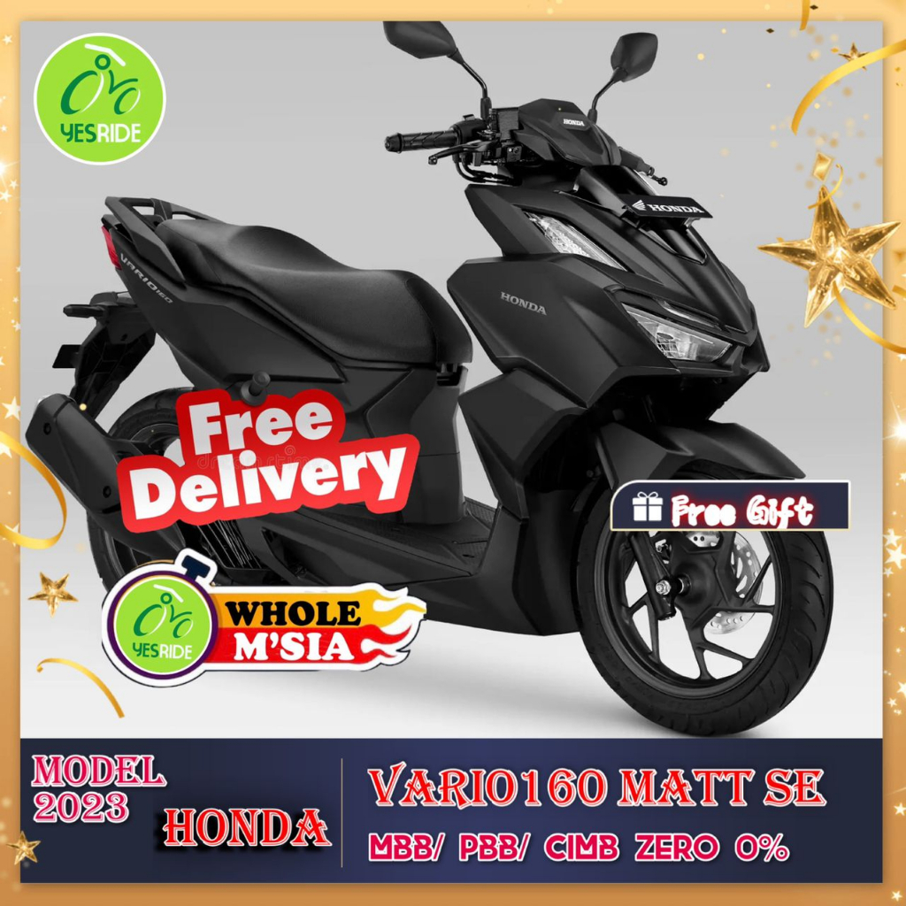 Honda Vario 160 SE Matt Black | Shopee Malaysia
