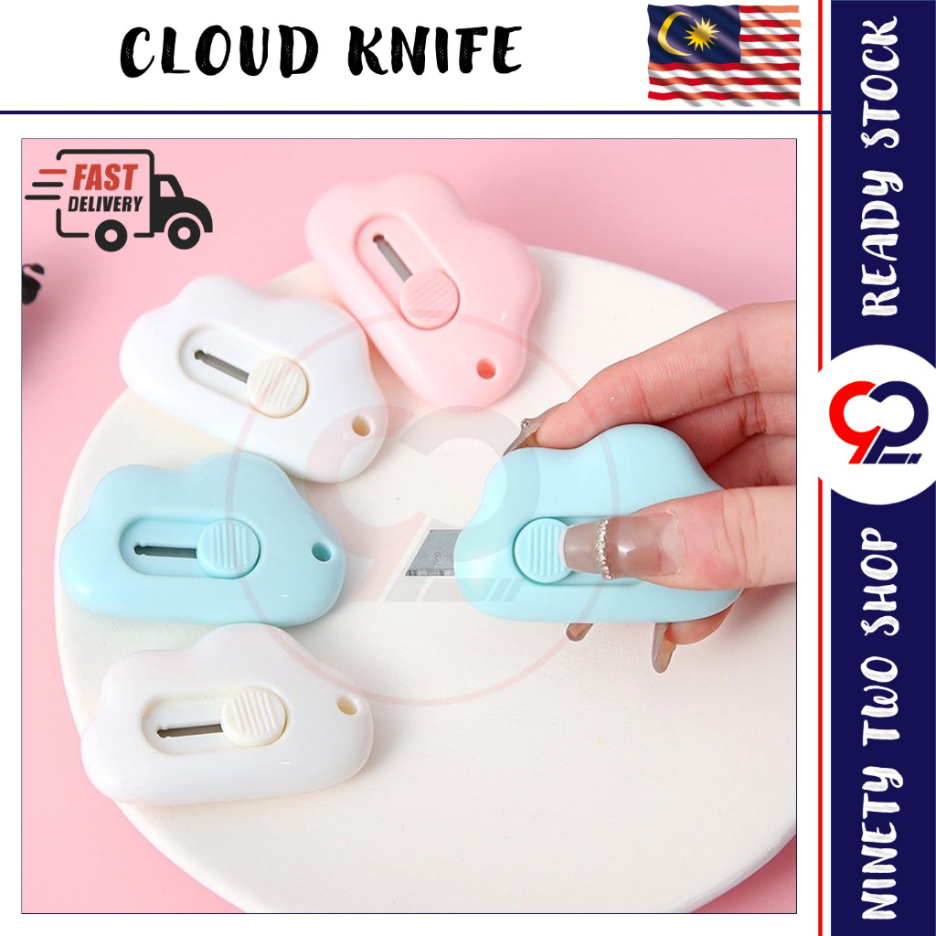 Mini Cutter Knife Office School Supplies Cute Art Cloud Small Safe ...