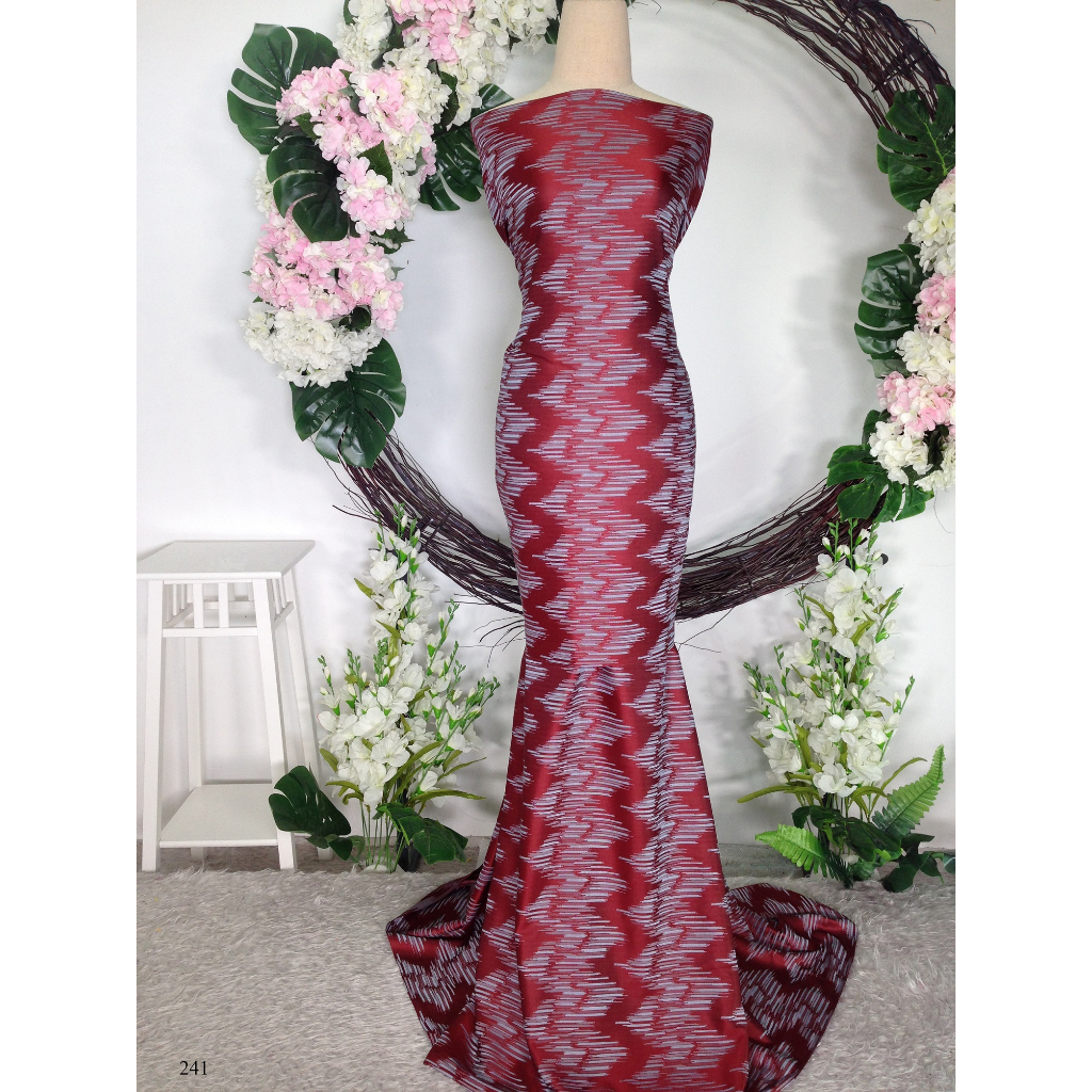 💥💥 [i-Sakura Textiles V2] Vietnam Silk Design Abstrak Kain Tebal ...