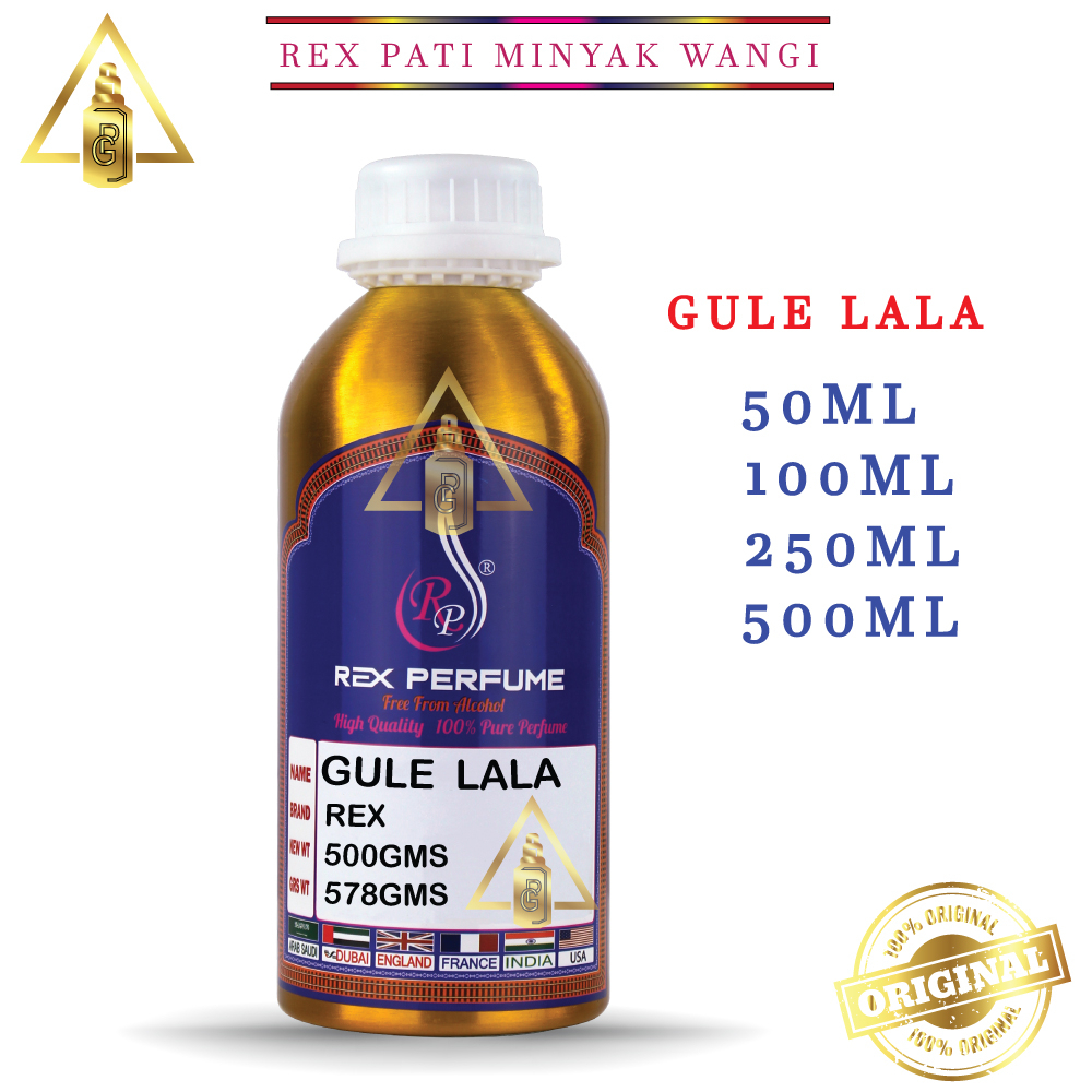 REX GULE LALA PATI ASLI MINYAK ATTAR BY REX PERFUME 500ML,250ML ,100ML ...