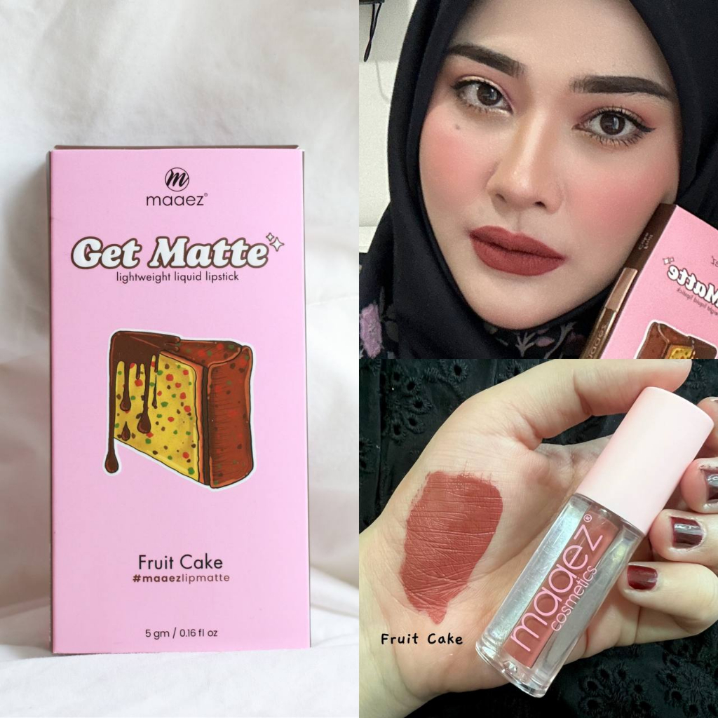 Maaez Lipmatte Get Matte Lightweight Liquid Lipstick Danish MM Sprinkle ...