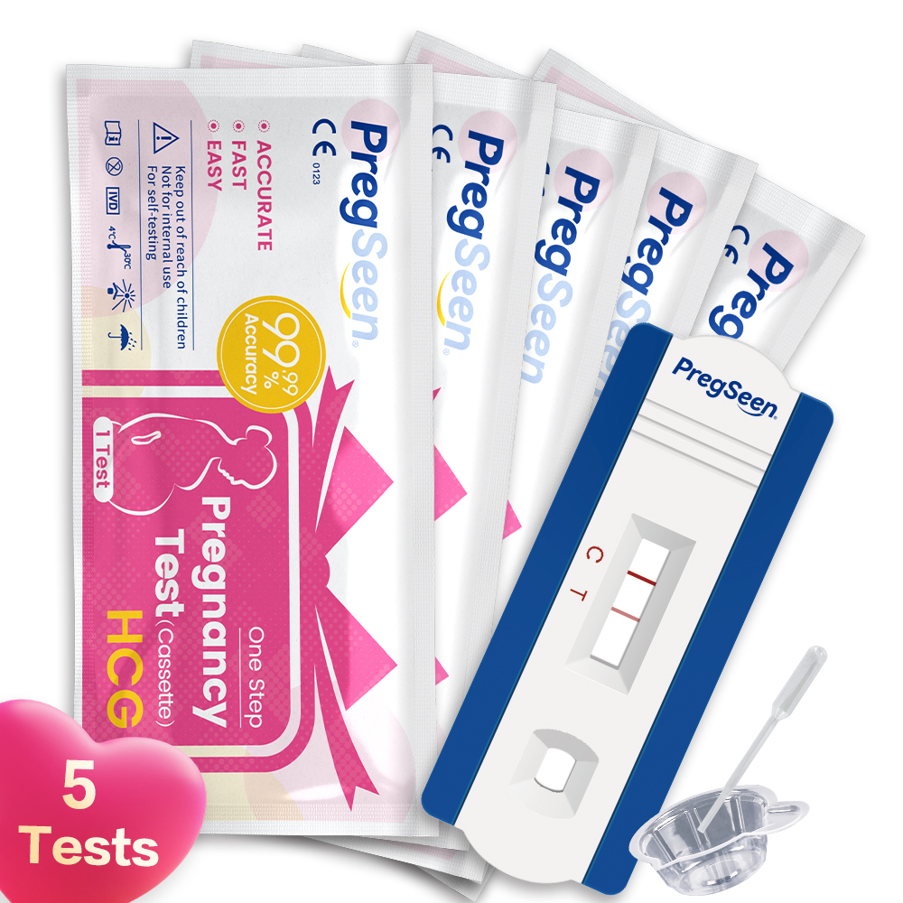 3 Tests/Box PREGSEEN Early Pregnancy Test Kit HCG Cassette UPT Tests 99 ...