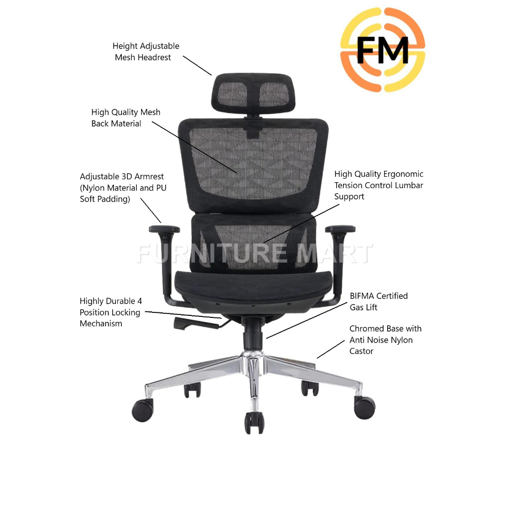 ODIN HB ERGONOMIC CHAIR I 高等人体工学椅子 I GAMING CHAIR I OFFICE CHAIR ...