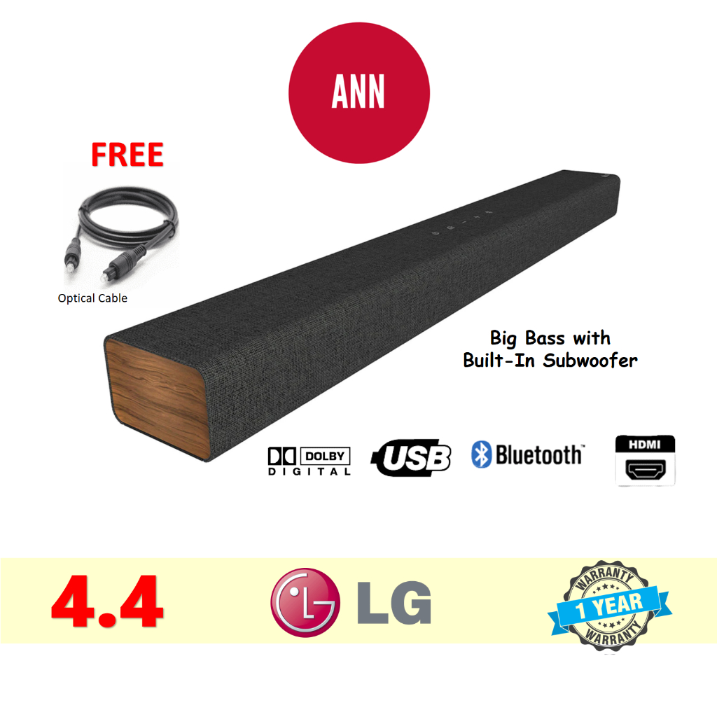 LG SP2 2.1 Channel Soundbars Sound Bar Built-In Subwoofer r 音箱 Home ...