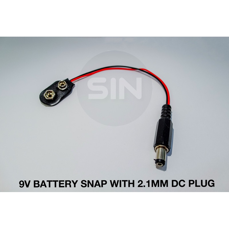 9V Battery Snap Connector / 9V Battery Holder with Casing & On/Off ...