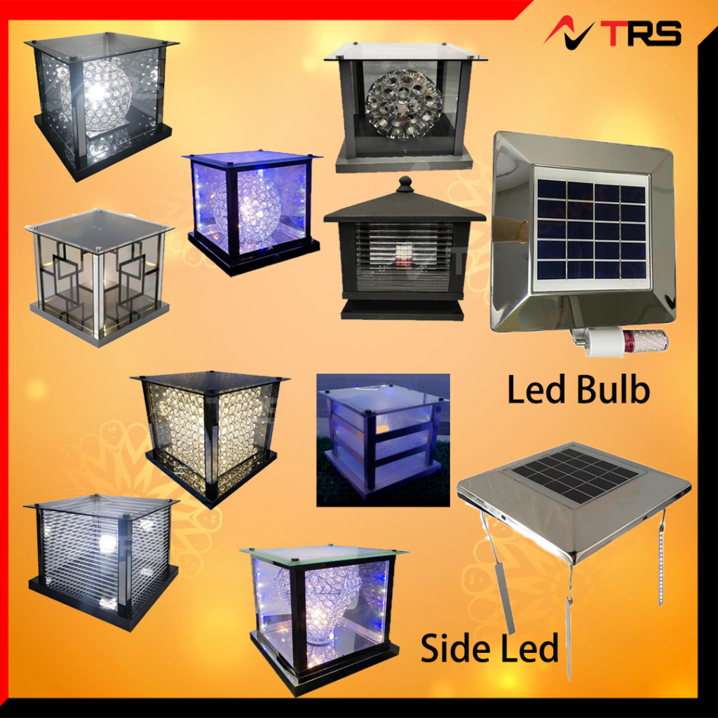 250MM SOLAR NON RUST LED OUTDOOR GATE LIGHT / SOLAR GATE LIGHT / 太阳能柱头灯 ...