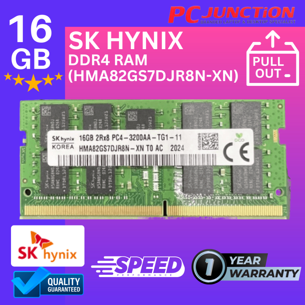 Sk Hynix 16gb 3200mhz Ddr4 Ram Hma82gs7djr8n Xn Shopee Malaysia
