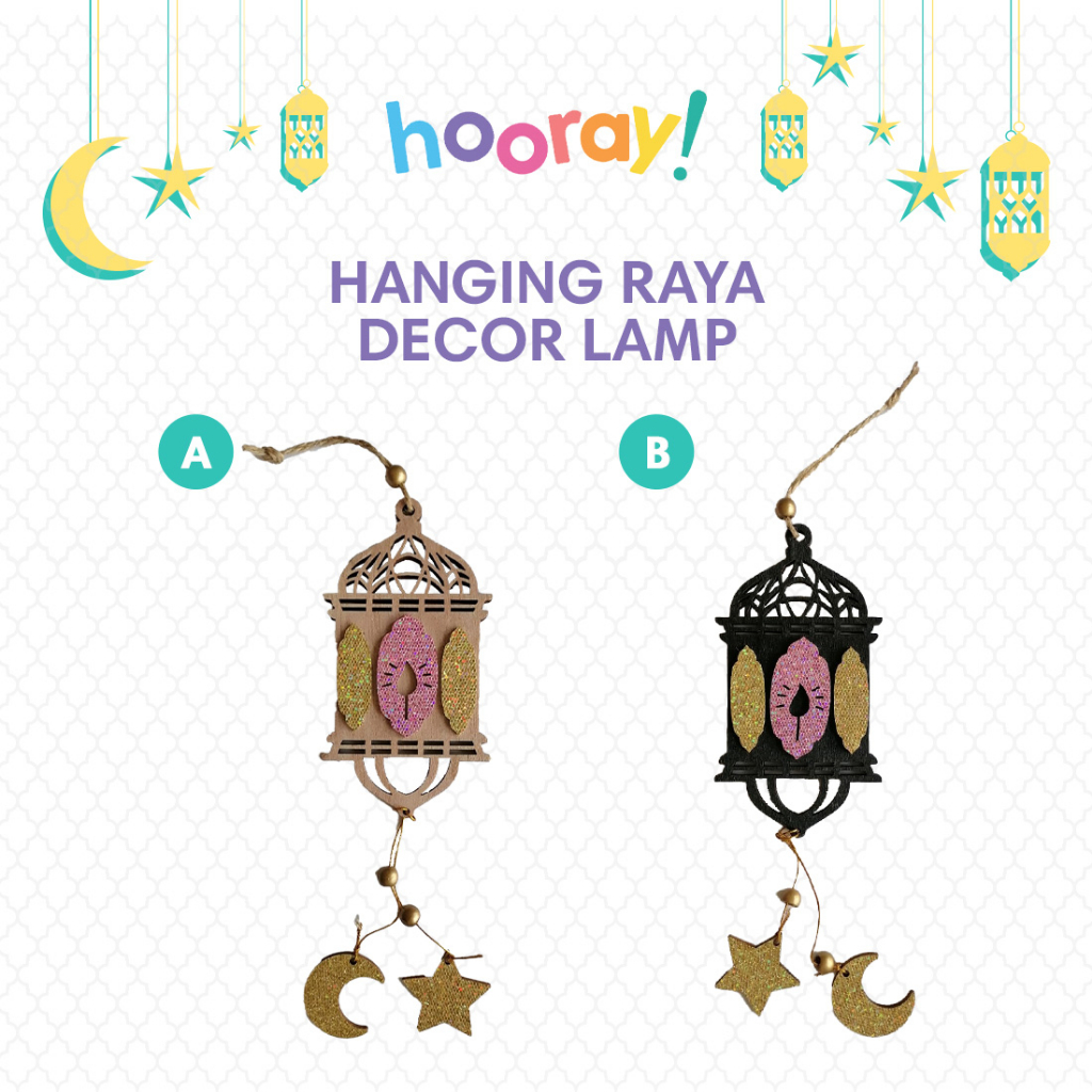 HOORAY! HANGING RAYA LAMP RAYA DECORATION CR500 CR501 RAYA 2023 ...
