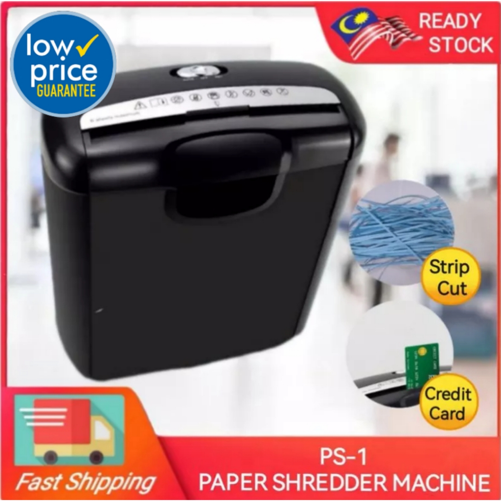 Paper Shredder Machine / Paper Shredder Strip Cut *6 Sheets Capacity ...