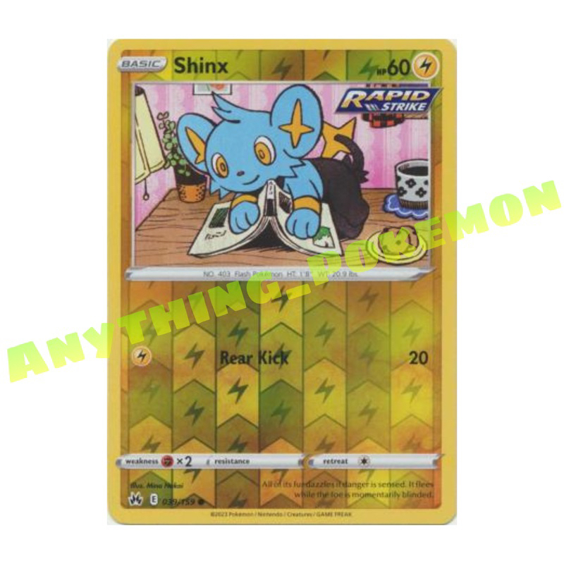 Pokemon Card - Shinx (031/072), (039/159), (040/159) - Shining Fates ...