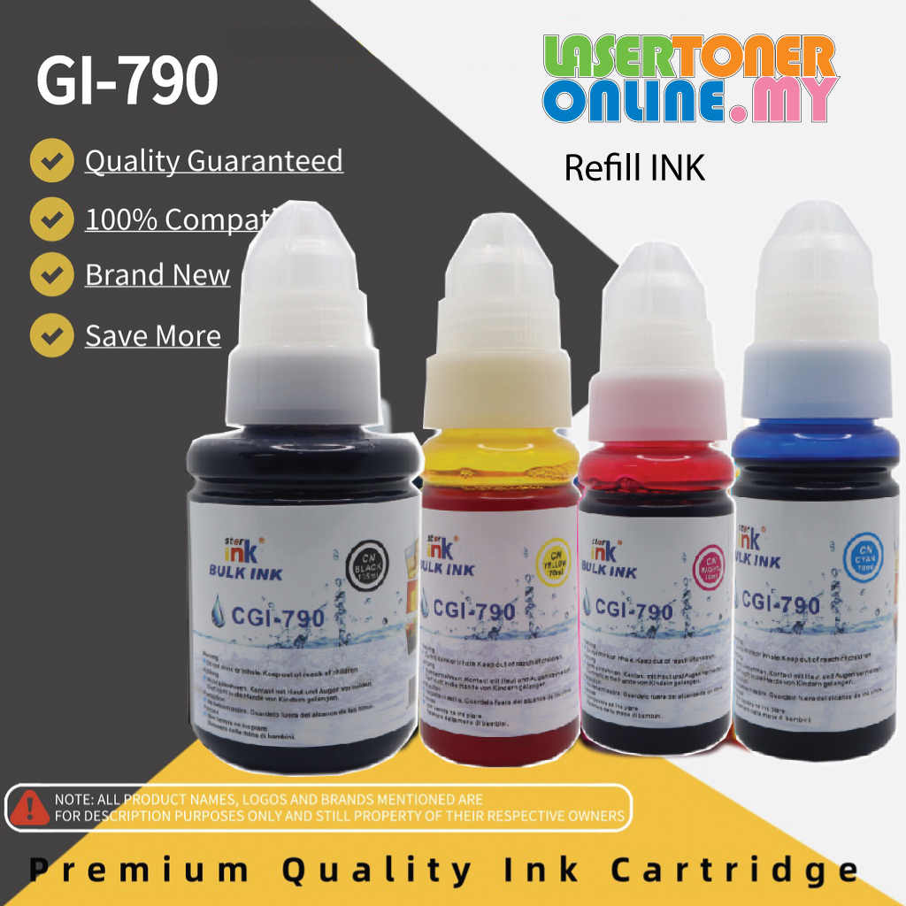 Compatible to Gi-790 Pixma G4010 G2000 G2010 G3000 G3010 Series Refill ...