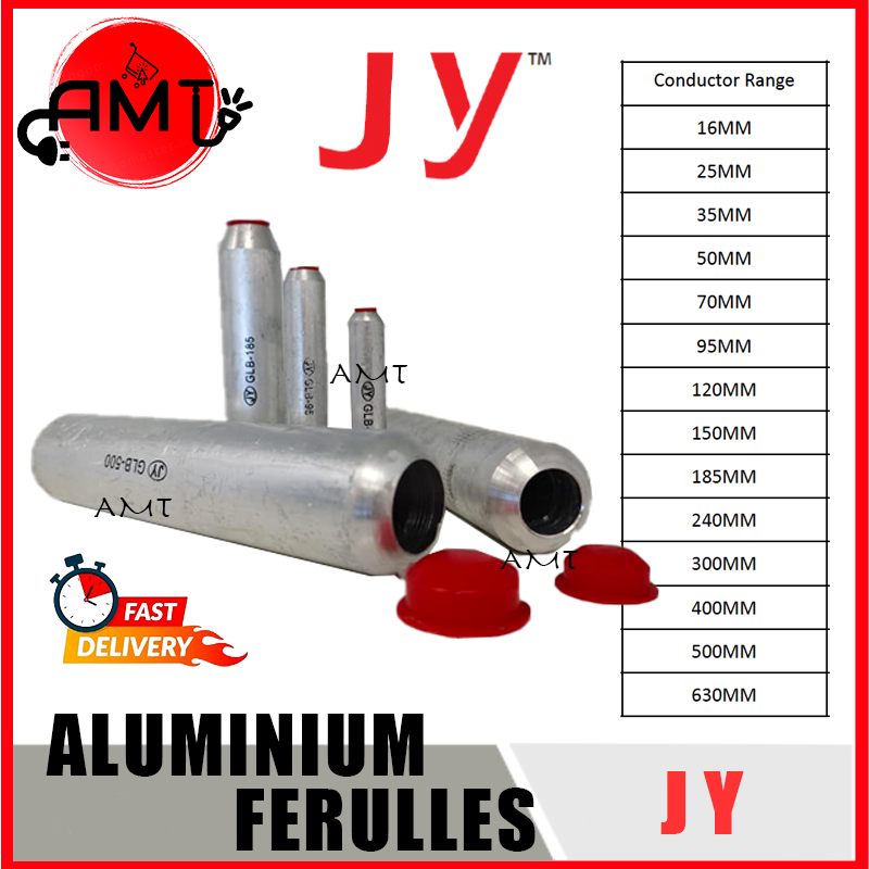 ALUMINIUM FERRULES JY 16MM 25MM 35MM 50MM 70MM 95MM 120MM 150MM ...