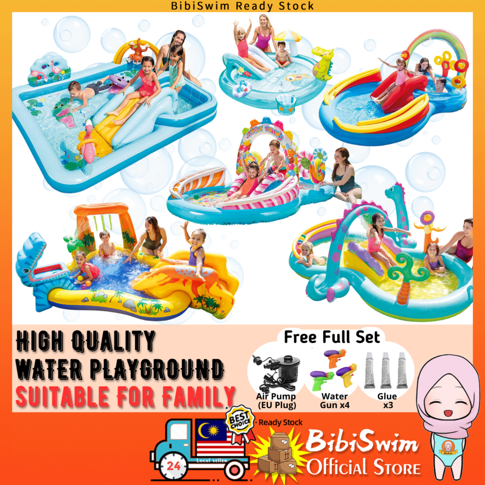 BIBISWIM Inflatable Children's Outdoor Playground Swimming Pool Water ...