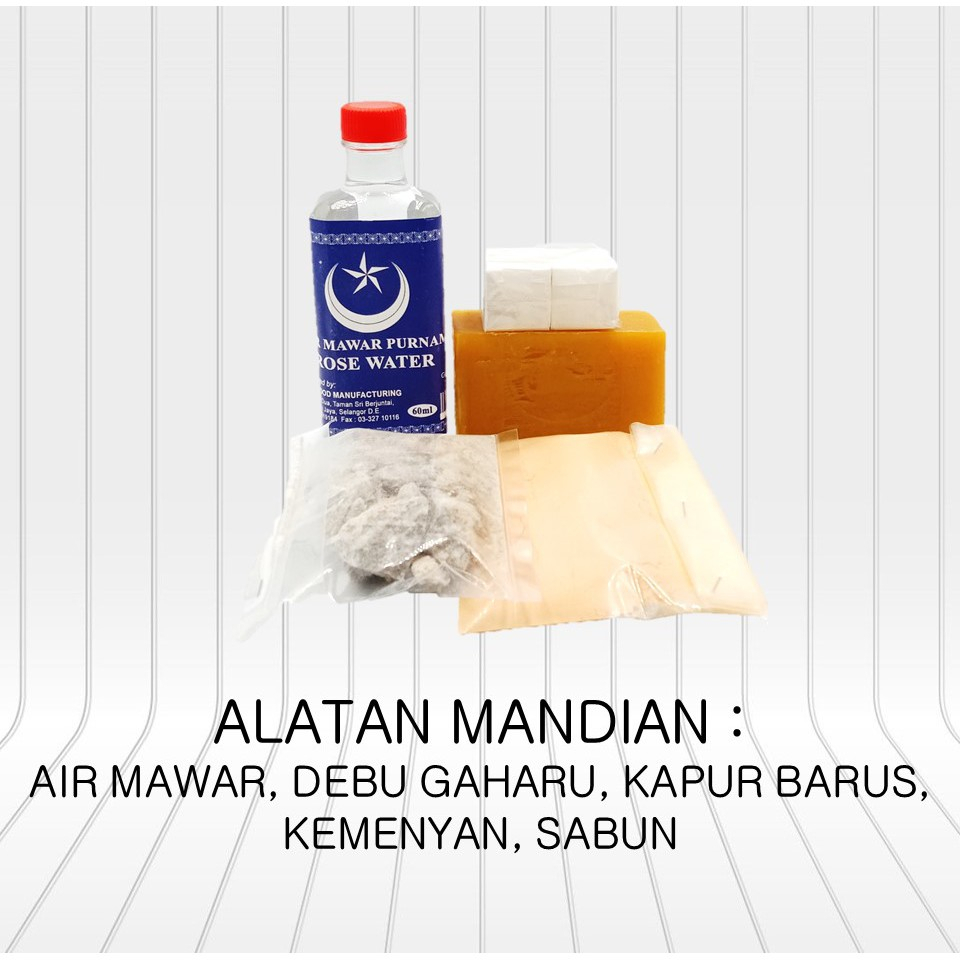 Set Kelengkapan Jenazah Lelaki dan Wanita Kit Lengkap Pengurusan Mayat ...