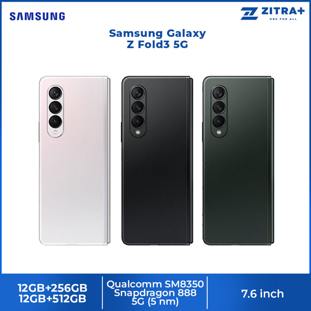 SAMSUNG Galaxy Z Fold3 5G | 12GB+256GB / 12GB+512GB | 7.6" Foldable ...