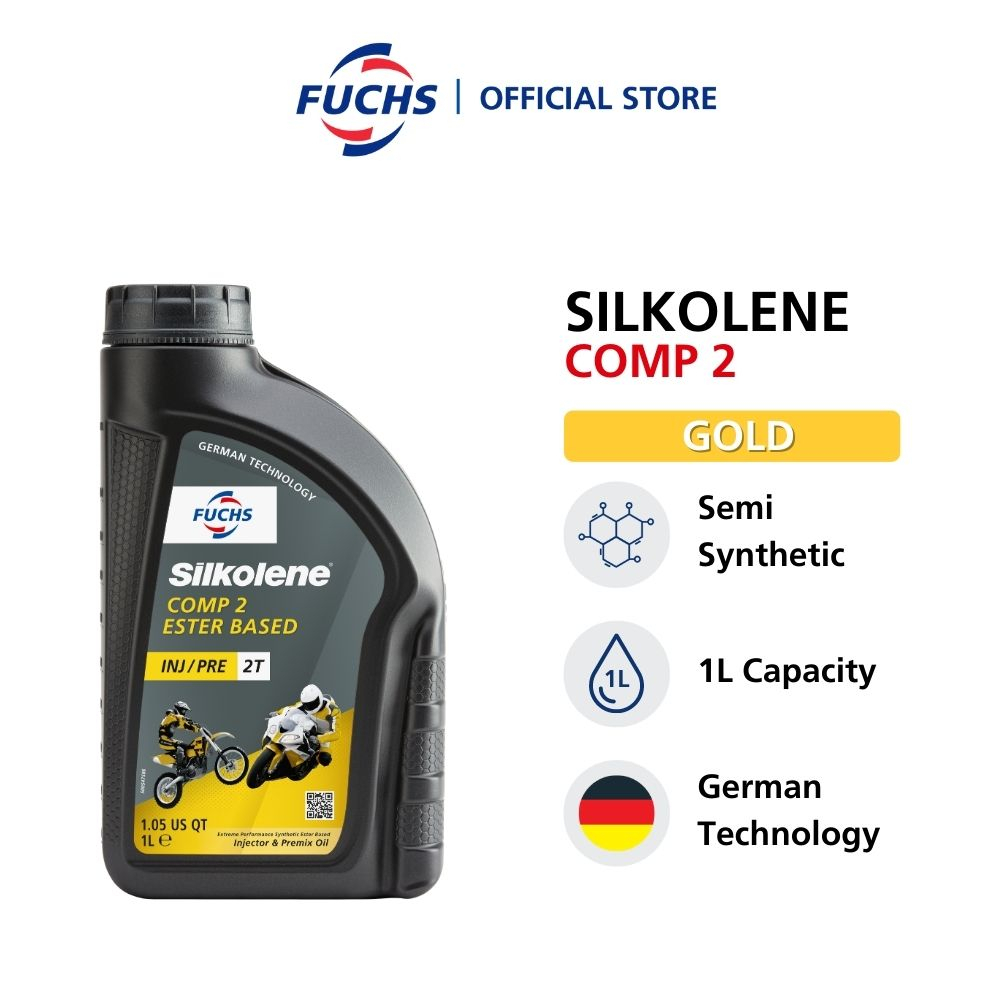 Silkolene 2T Motor Oil Comp 2 Semi Synthetic Ester Based Motorcycle Oil ...