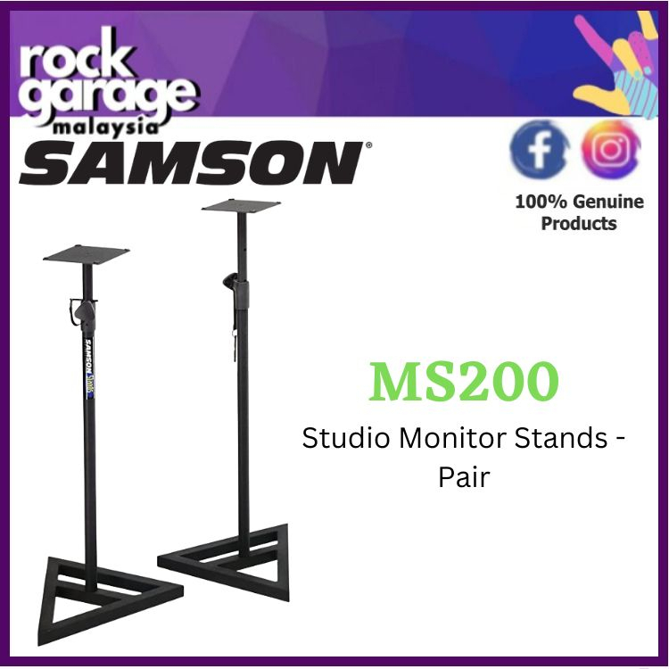 Samson MS200 Studio Monitor Stands - Pair ( MS-200 / MS 200 ) | Shopee ...