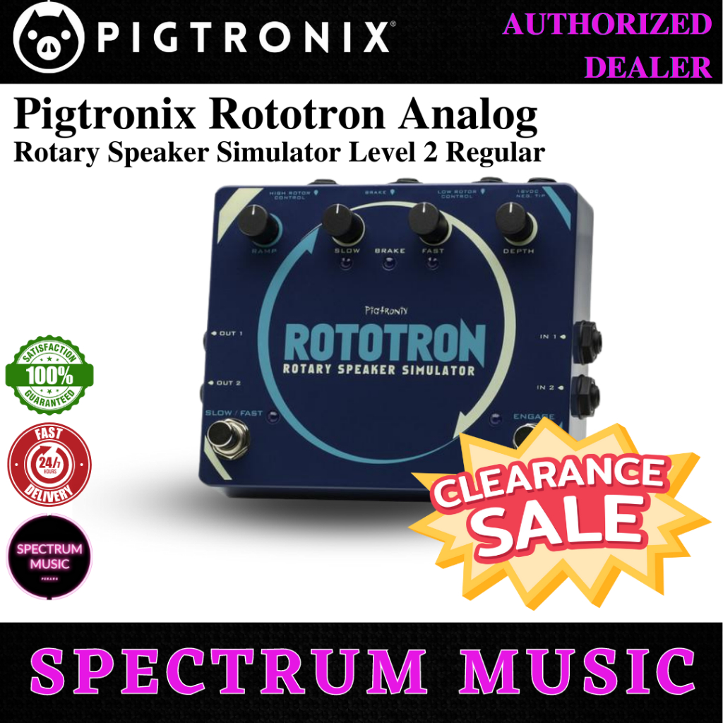 [CLEARANCE] Pigtronix Rototron Analog Rotary Speaker Simulator Level 2 ...