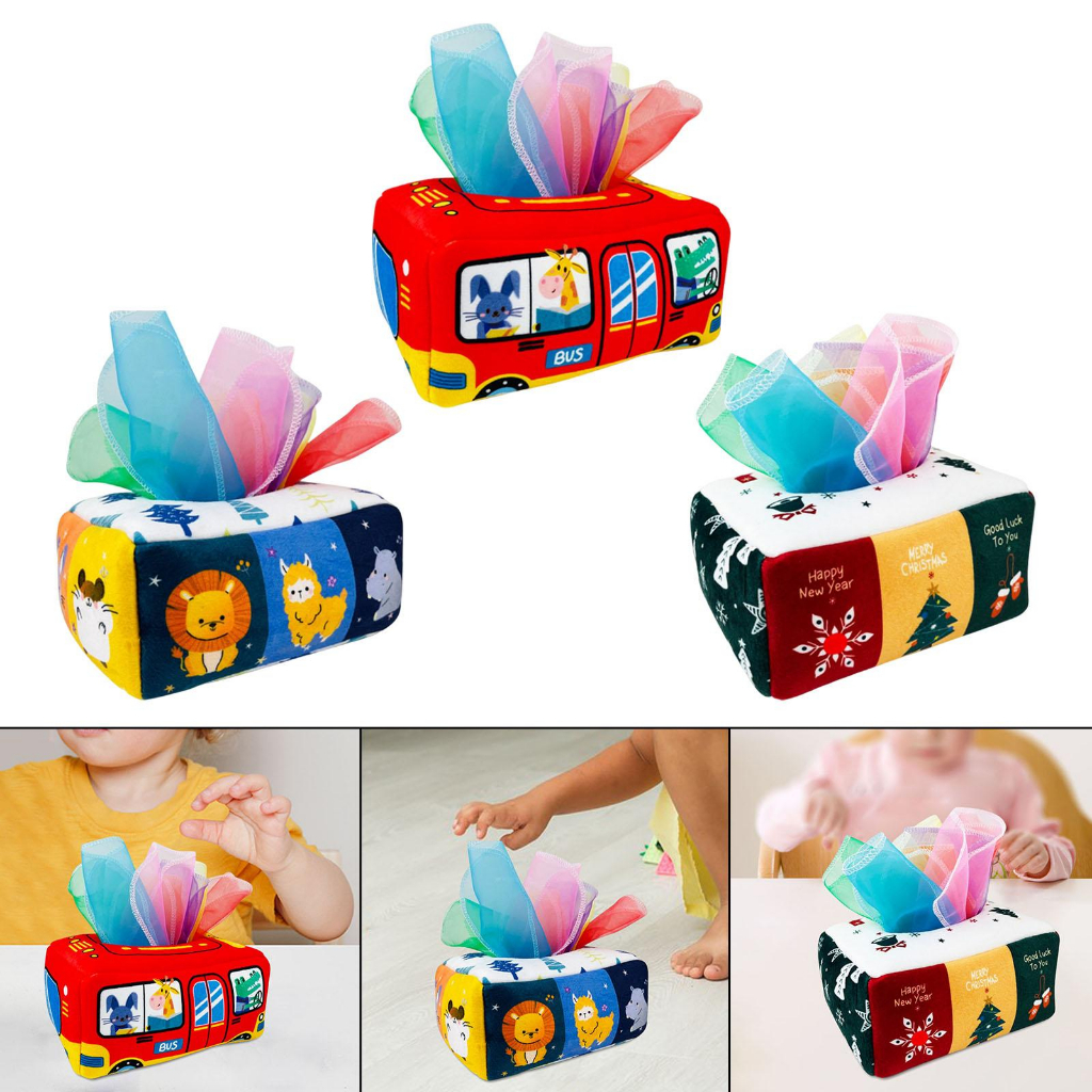 [Ready Stock] Baby Tissue Box Toys Sensory Toys Interactive Montessori ...