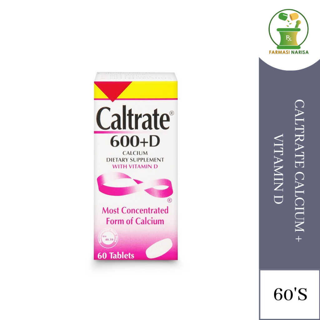 CALTRATE CALCIUM + VITAMIN D 60S' | Shopee Malaysia