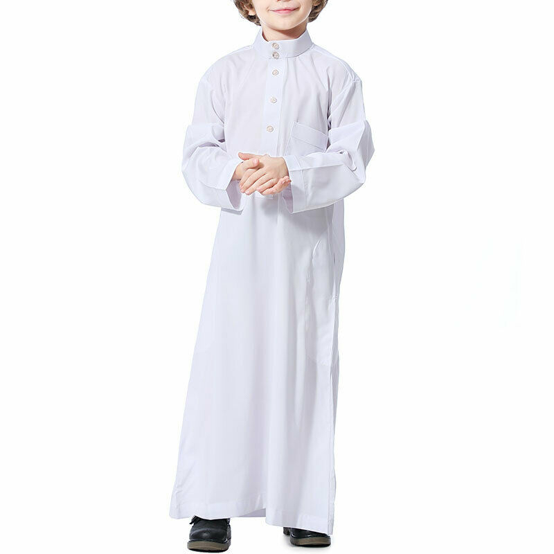 Thobe children kids boy teenagers sizes 20 22 24 26 28 30 white saudi ...