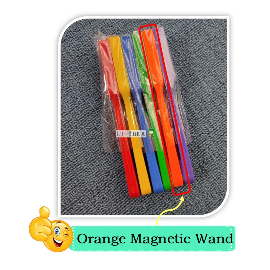 Magnetic Stick Wand & Colourful Chips 50pcs - Early Learning ...