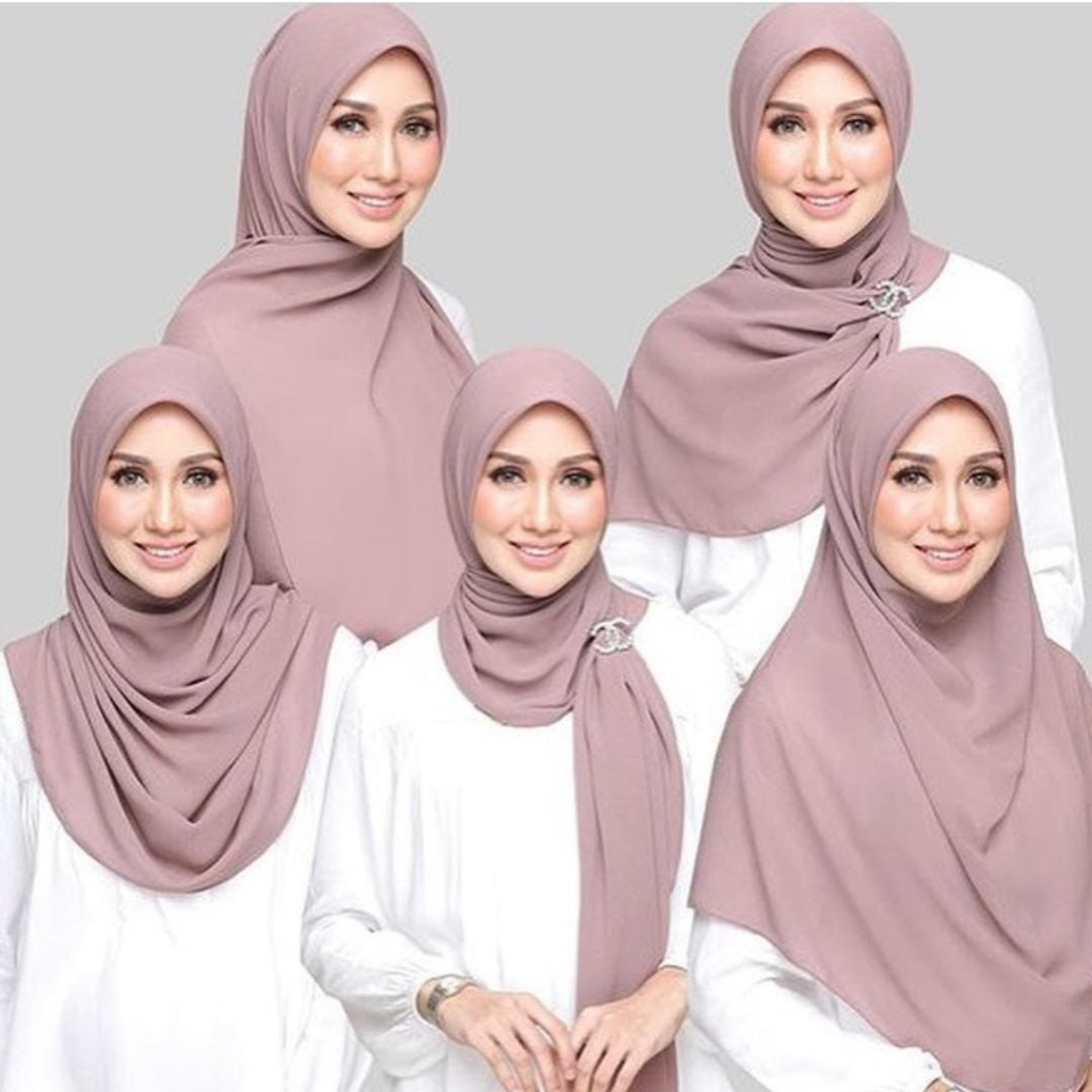🔥🔥Hot sale B45 🔥🔥 BAWAL SHAWL LILIT ARABIC Chiffon Voile BIDANG 45 ...