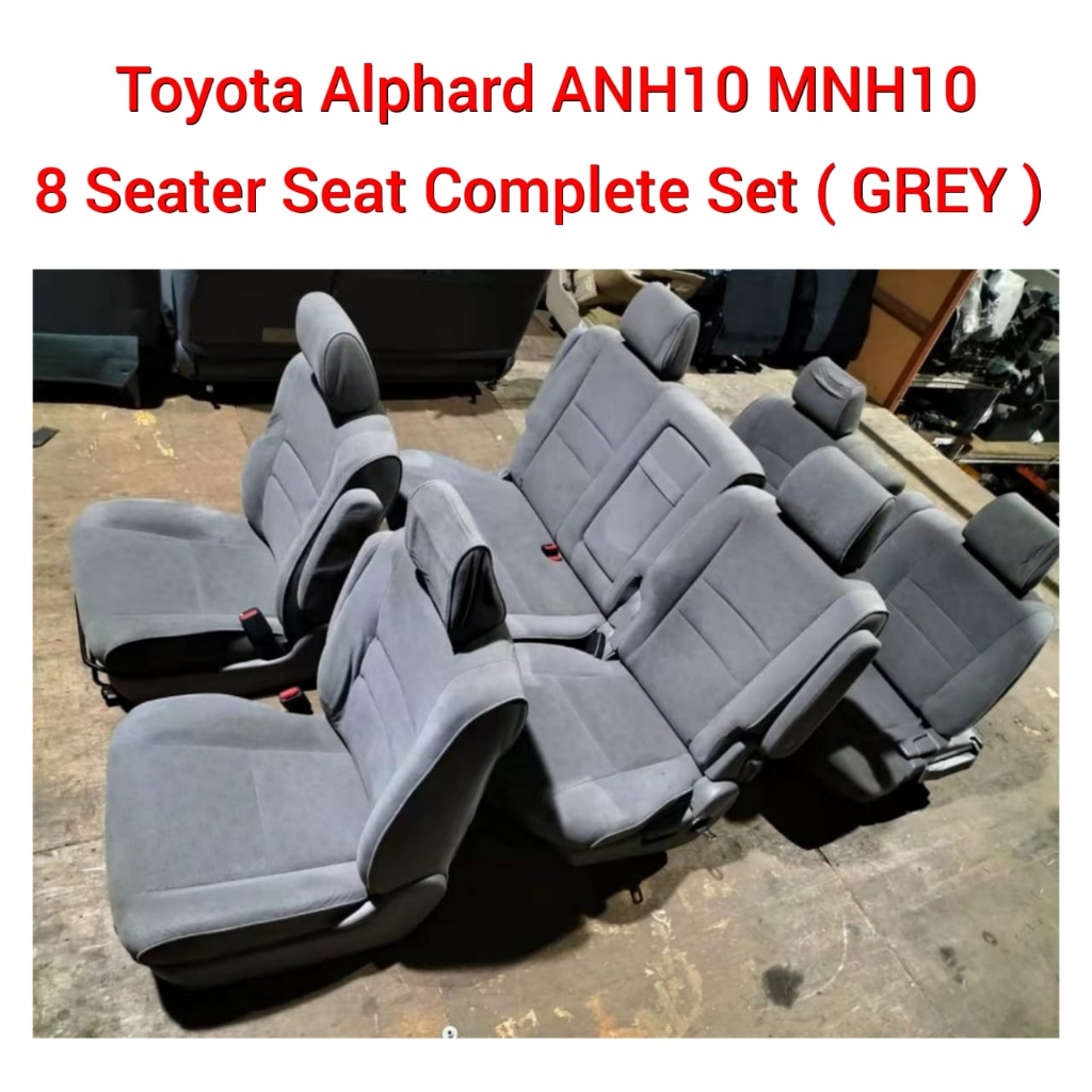 Car Seat / Kusyen Kereta Toyota Alphard ANH10 2002-2008 Years Car Seat ...