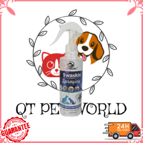 Swache Swaskin Spraying 200ml / Cats Dogs & Small Animals Skin Disease ...