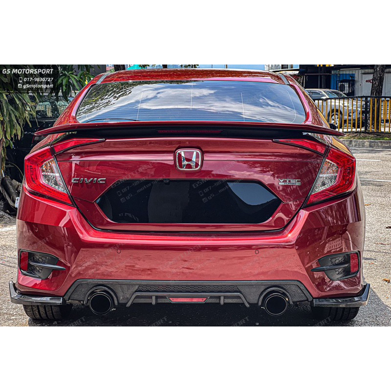 Honda Civic FC Rear Bumper Diffuser 2016-2021 | Shopee Malaysia