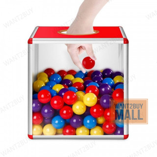 3 Size Acrylic Lucky Draw Box Lottery Prize Drawing Surprise Mystery ...